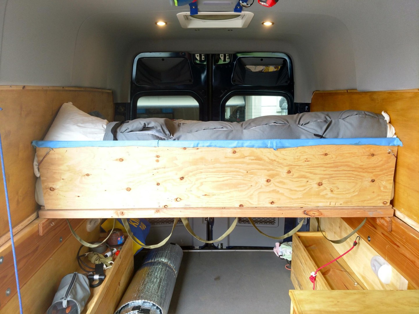 Sprinter Adventure Van Build - Bed Platform - Points Unknown
