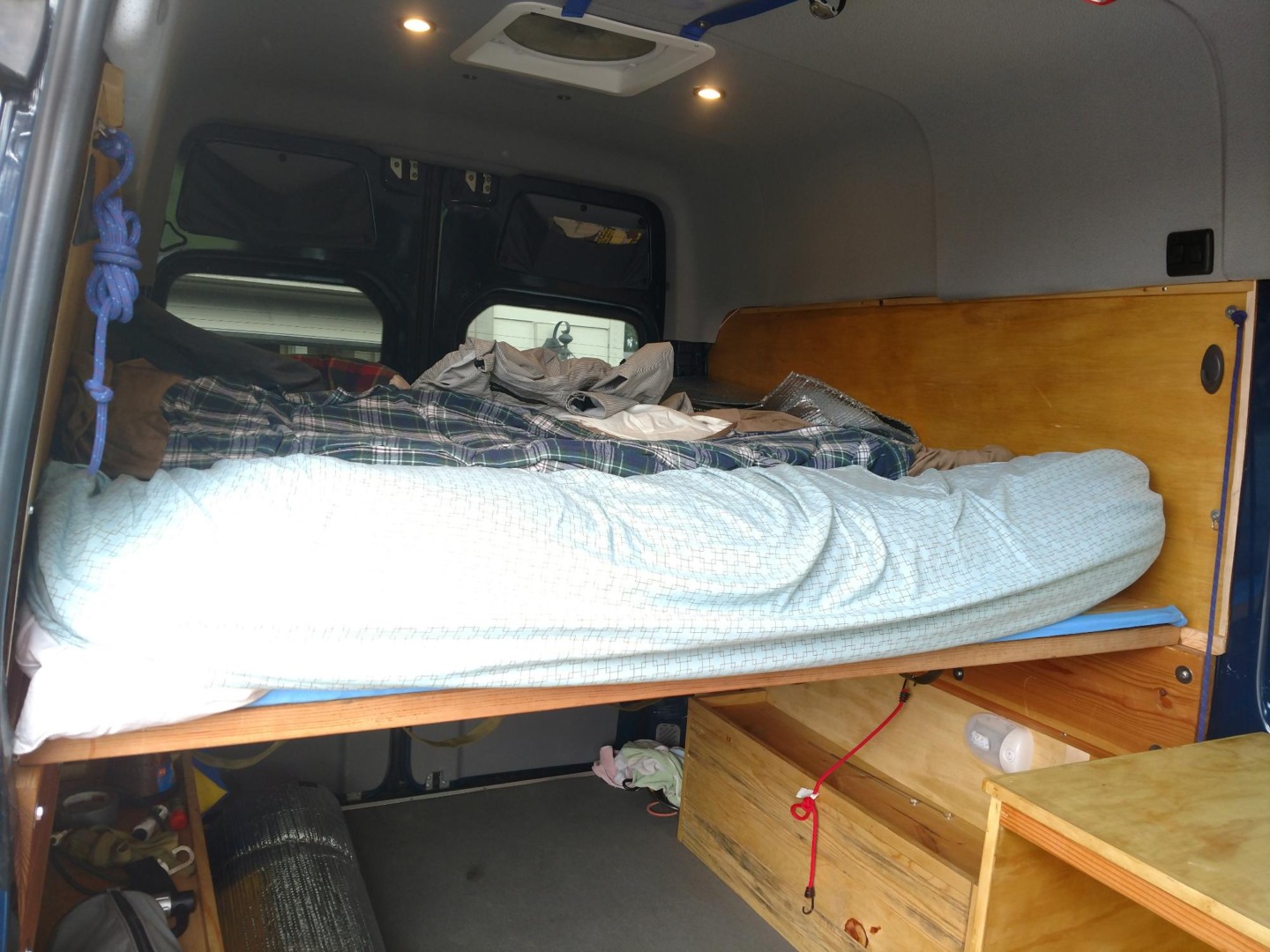 Sprinter Adventure Van Build - Bed Platform - Points Unknown