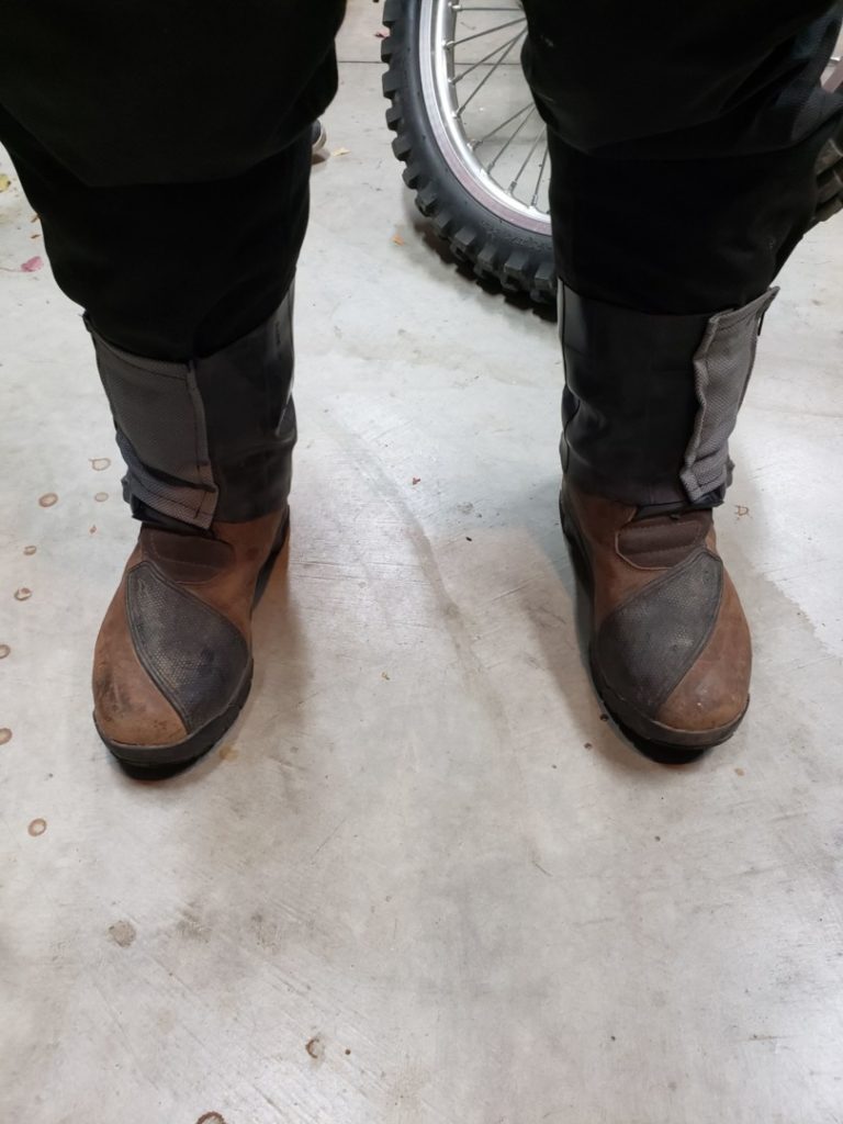 Motorcycle Boot Gaiters / Moto Pant Cuff Protector - Points Unknown